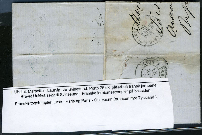 Stamp Auction - Brev fra utlandet til Norge - Public auction 211, lot 4295