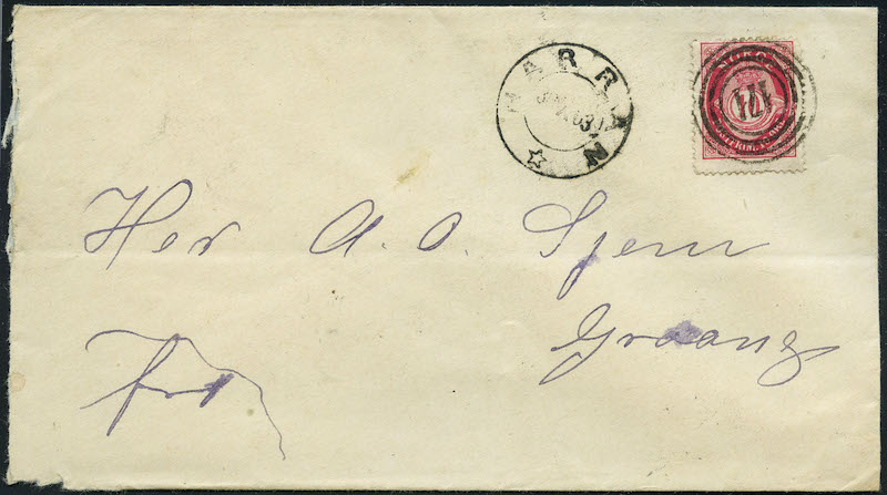 Stamp Auction - 4-rings nummerstempler - Public auction 211, lot 4603