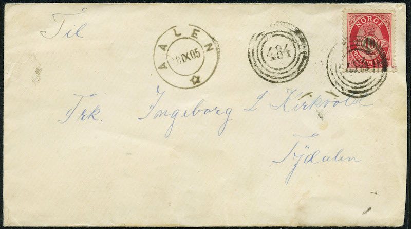 Stamp Auction - 4-rings nummerstempler - Public auction 211, lot 4612
