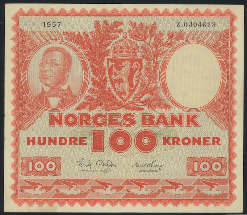 Stamp Auction - 100-kr - Public auction 211, lot 563